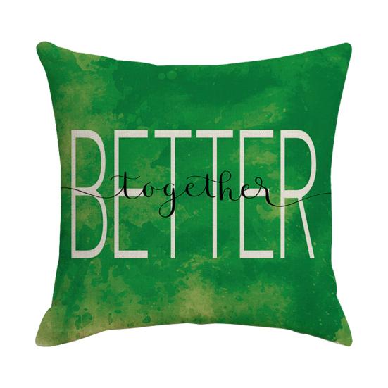 Strong Applicability Flax Useful Washable Irish Lucky Shamrock Pillows ...