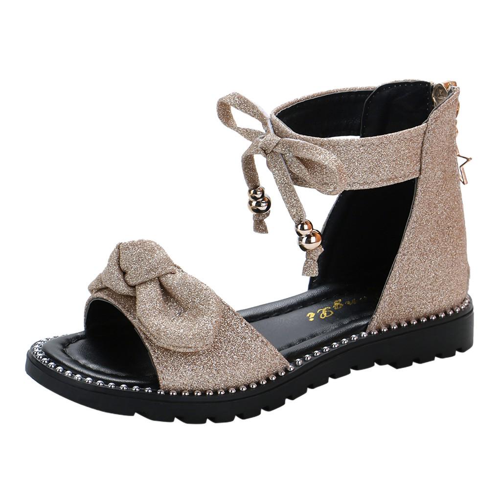Children Infant Kids Baby Girls Cute Bowknot Bling Sequins Princess Sandals Shoes-buy at a low ...
