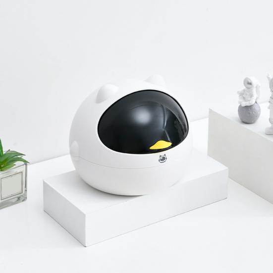 Buy Popular Flip Mouth White Garbage Bin Mini Vanity Cartoon for ...