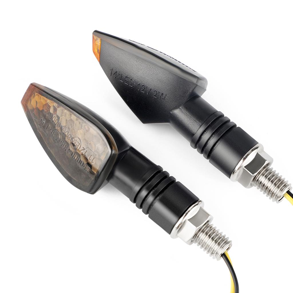 Buy 2pcs Universal 14LED Motorcycle Turn Signals Long Short Turn Signal ...