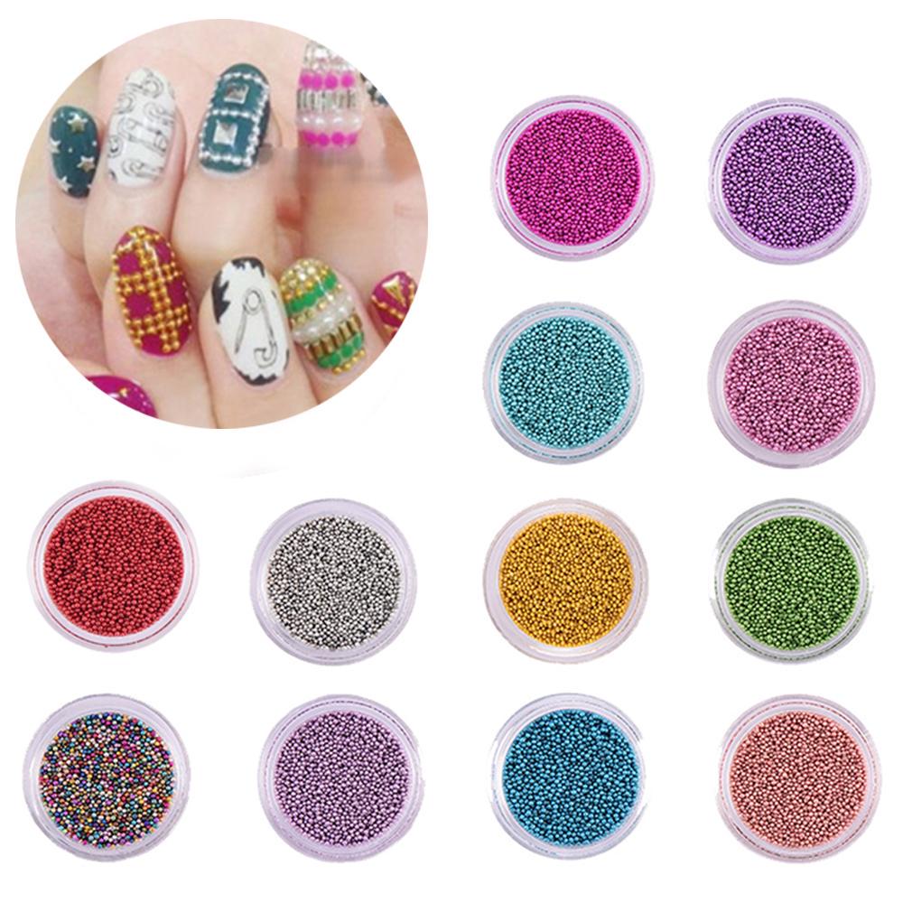 Buy 3D Mini Caviar Beads Nail Art Glitters DIY Decorations Manicure ...