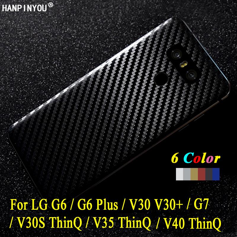Buy For LG G6 G7 V30 V30S V40 Plus ThinQ Full Cover Back 3D Carbon ...