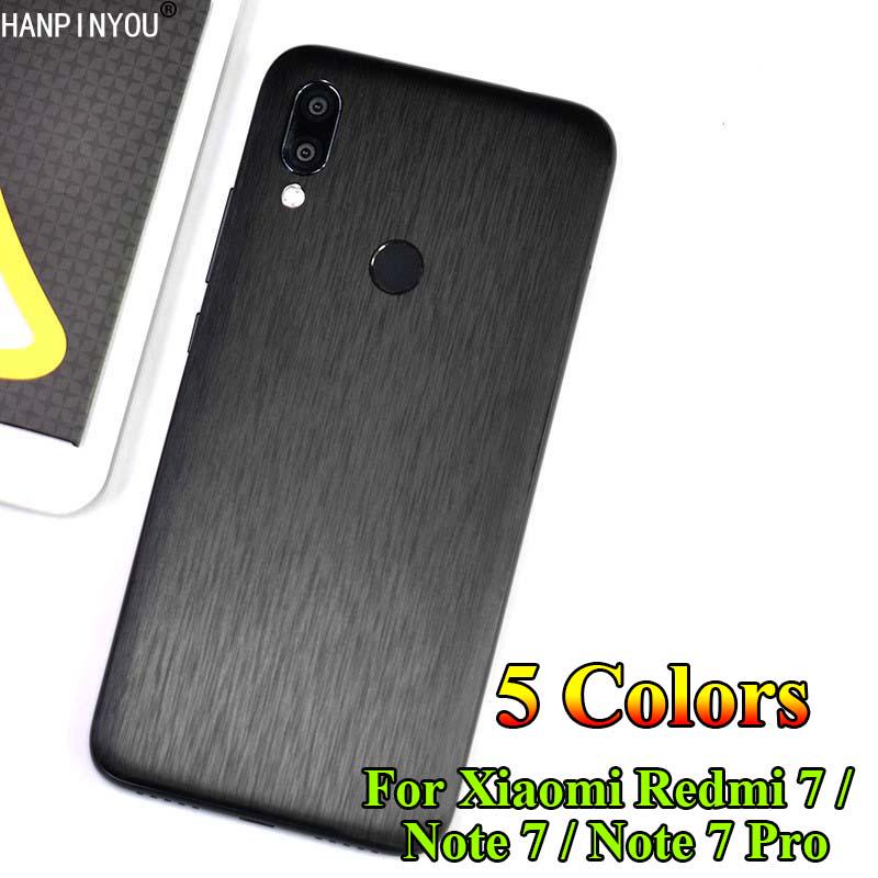 Buy For Xiaomi Redmi 7 Note7 7Pro Back Brushed Metal Decal Skin ...