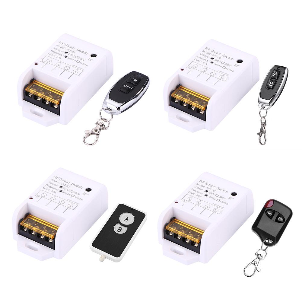 220V 30A 1CH Wireless RF Remote Control Switch Transmitter Module ...