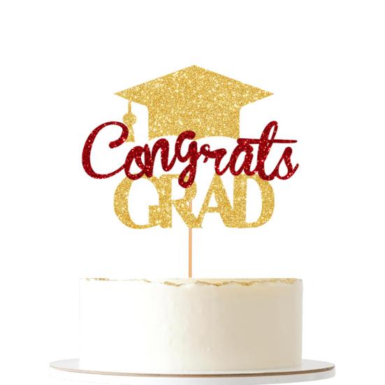 Engineer Graduation Cake Topper 2024 - Black & Gold Glitter Class Of ...