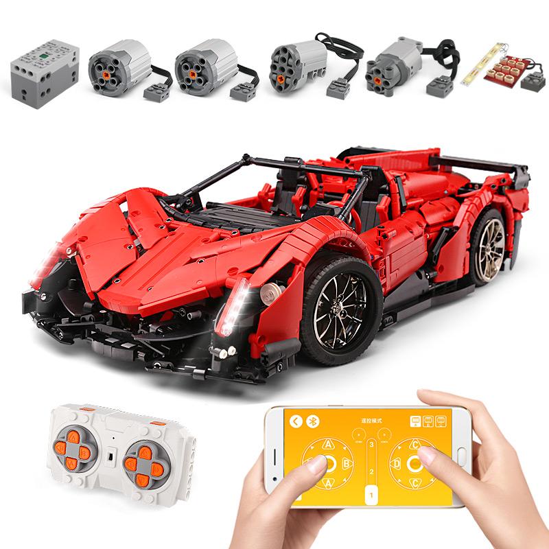 Buy High-Tech The APP Roadster Car Model Building Blocks Assemble ...
