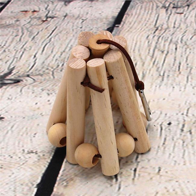 Buy Parrot Supplies Bird Toy Rope Bite Rope Wooden Wheel String Toy ...