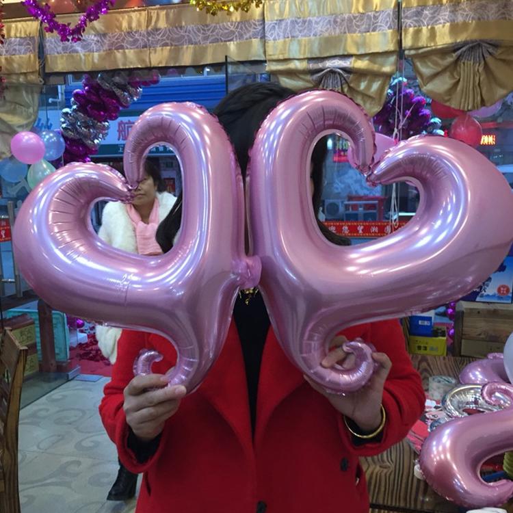 Balloon hook heart foil balloon inflatable wedding decoration balloon ...