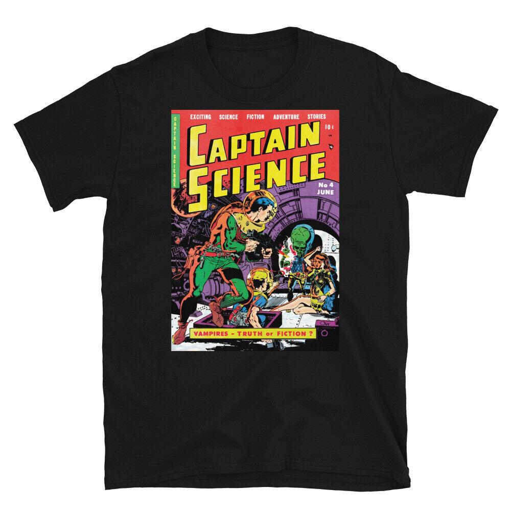 Buy Captain Science No 4 T Shirt Joe Orlando Wall Summer Printed Men ...