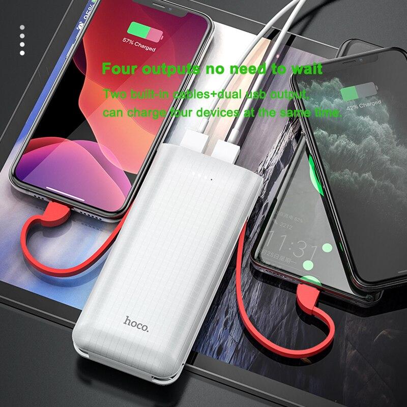 Buy HOCO J67 Power Bank 10000mAh Portable Fast Charging Cable USB Type ...