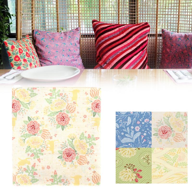 Buy Plant Flower Cotton Cloth Floral Patch Work DIY Hand-Made Materials ...