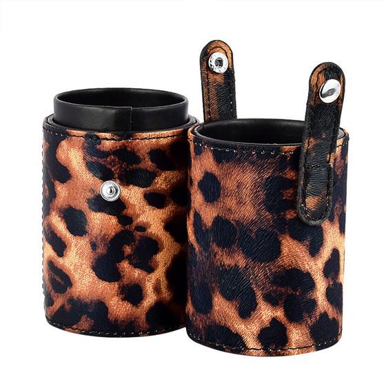 Buy 1X Cosmetic Storage Bucket PU Leather Travel Makeup Brush Pen ...