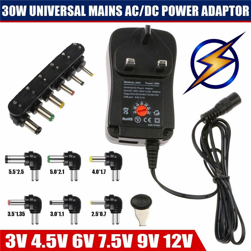 Buy Universal AC/DC Power Supply Adapter Plug Charger Adaptor 3v 4.5v ...