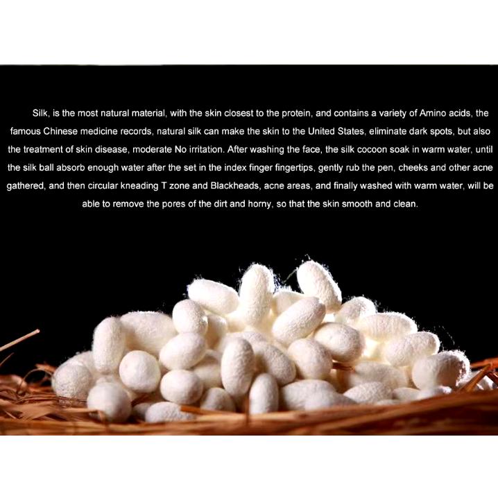 Buy 10pcs/20pcs/50pcs Natural Silkworm Cocoons Cleansing Ball Facial ...