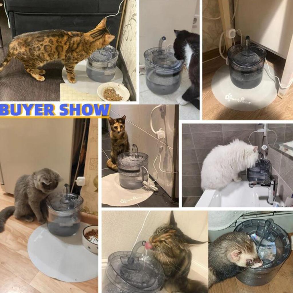 Buy Daily 1.8 L Automatic Cat Water Fountain Faucet Dog Water Dispenser ...