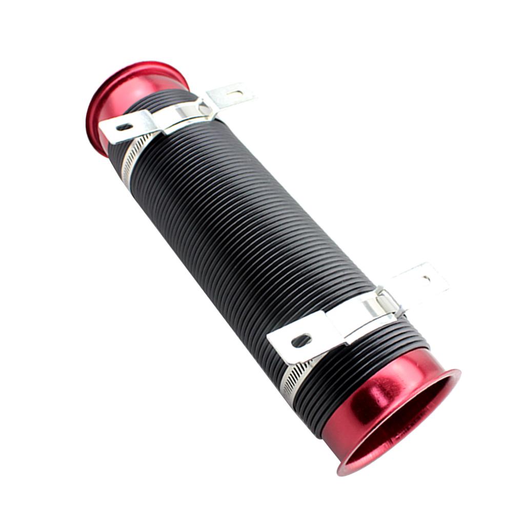Buy 3inch Global Flexible Cold Air Intake Pipe Inlet Hose Tube Duct Red ...