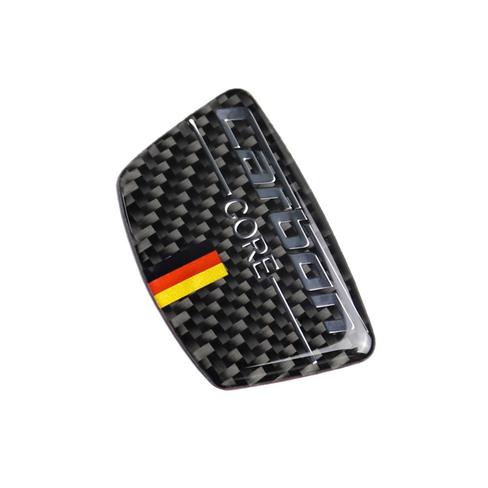Buy Carbon Fiber Theme Car Stickers with Emblem Column B Door Bumper ...