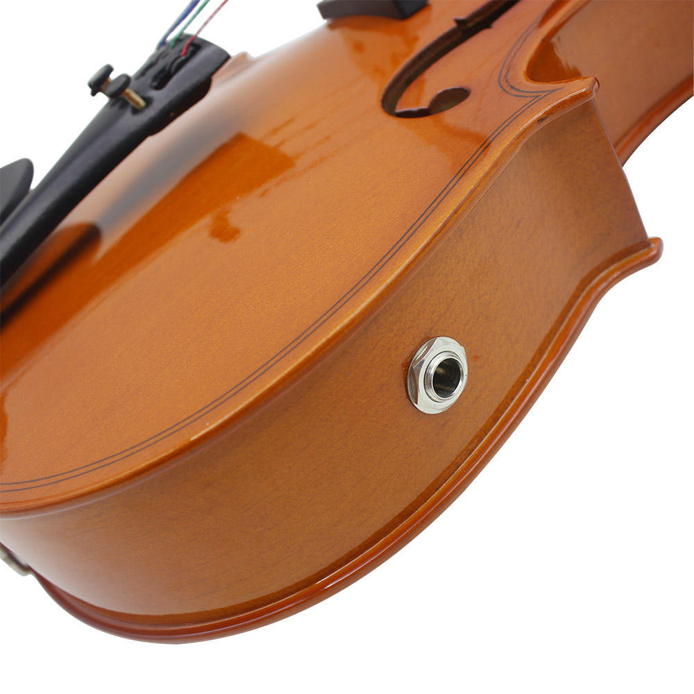 Buy 44 Full Size Natural Acoustic EQ Violin Fiddle Solid Wood Spruce ...