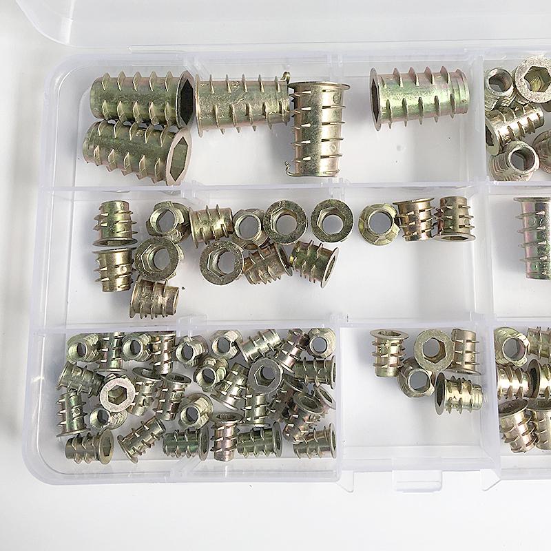 Buy 100pcs Boxed Color Zinc Inner and Outer Teeth Nut M4*10 M5*10 M6*10 ...