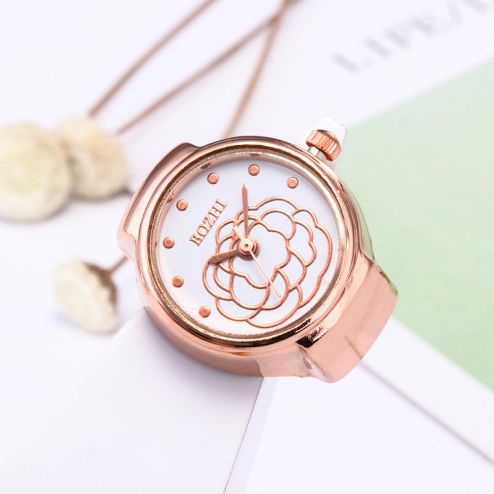 Buy BOZHI Dial Quartz Analog Clock Creative Steel Cool Elastic Finger ...