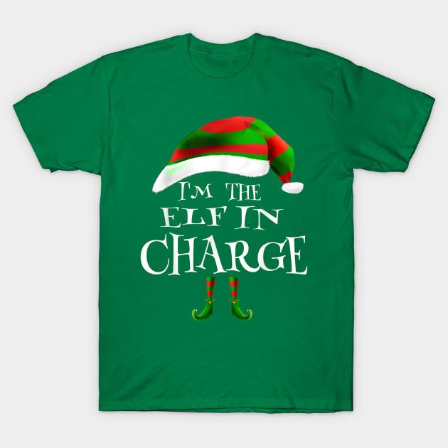 Buy Unisex Fashion TShirt I_m the Elf In Charge Matching Family Group ...