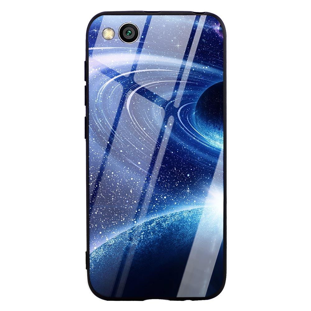 Buy Luxury Tempered Glass Phone Case for Xiaomi Mi A3 Cover Soft ...