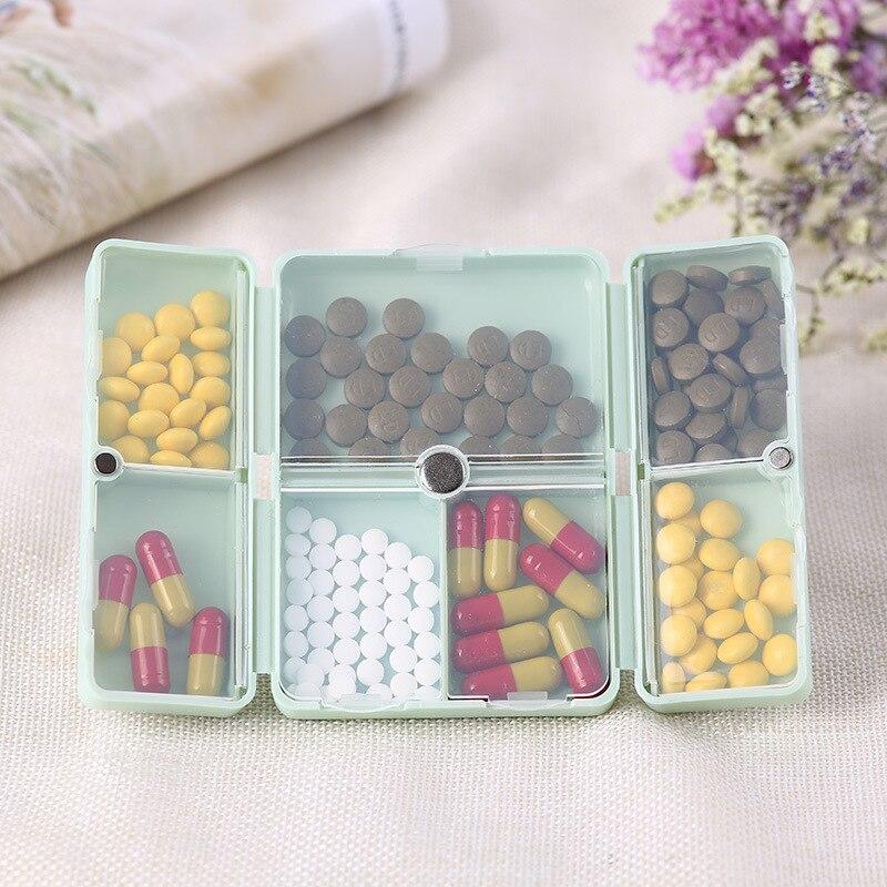 Buy Mini Medical Kit 7 Grids 7 Days Weekly Pillbox Pill Case Splitter ...