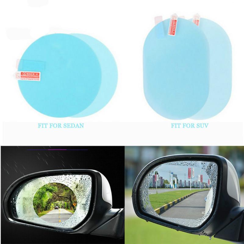Buy 2PC Car Rearview Mirror Rain Film Anti-fog Window Transparent ...