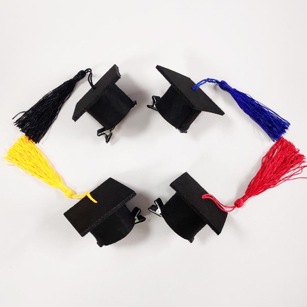 Buy 1pc Mini Doctoral Cap Clip Graduation Hat Party Stereoscopic ...