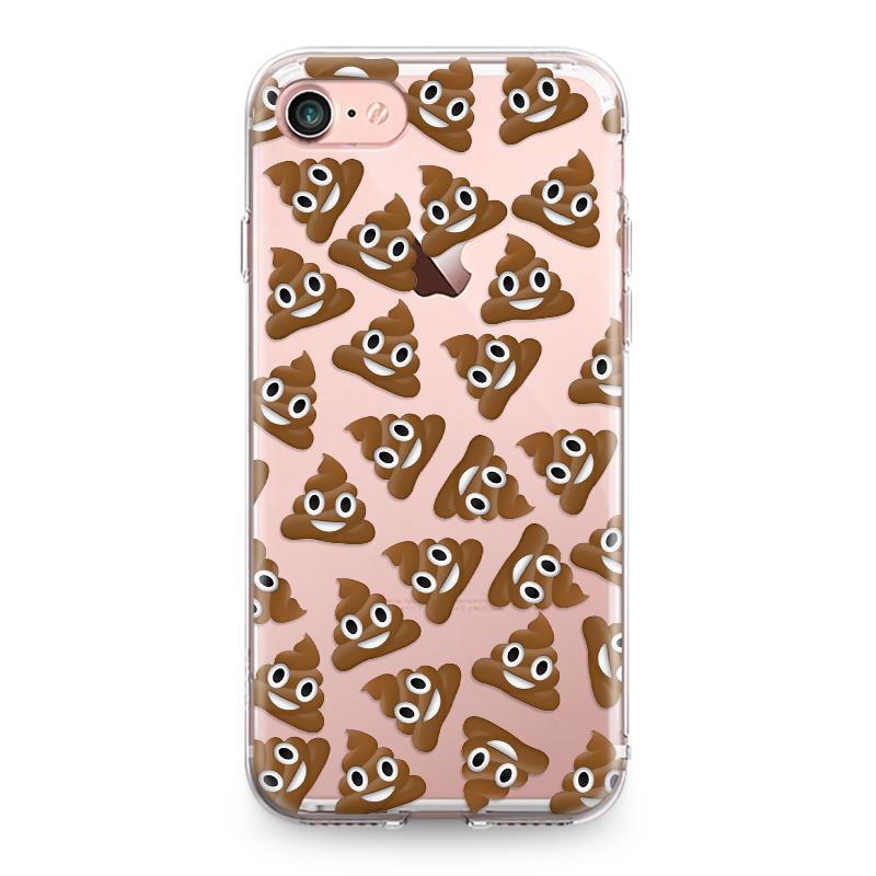 Buy Cute Cartoon Poo Poop Emoji Pattern TPU Cover Silicone Phone Case ...
