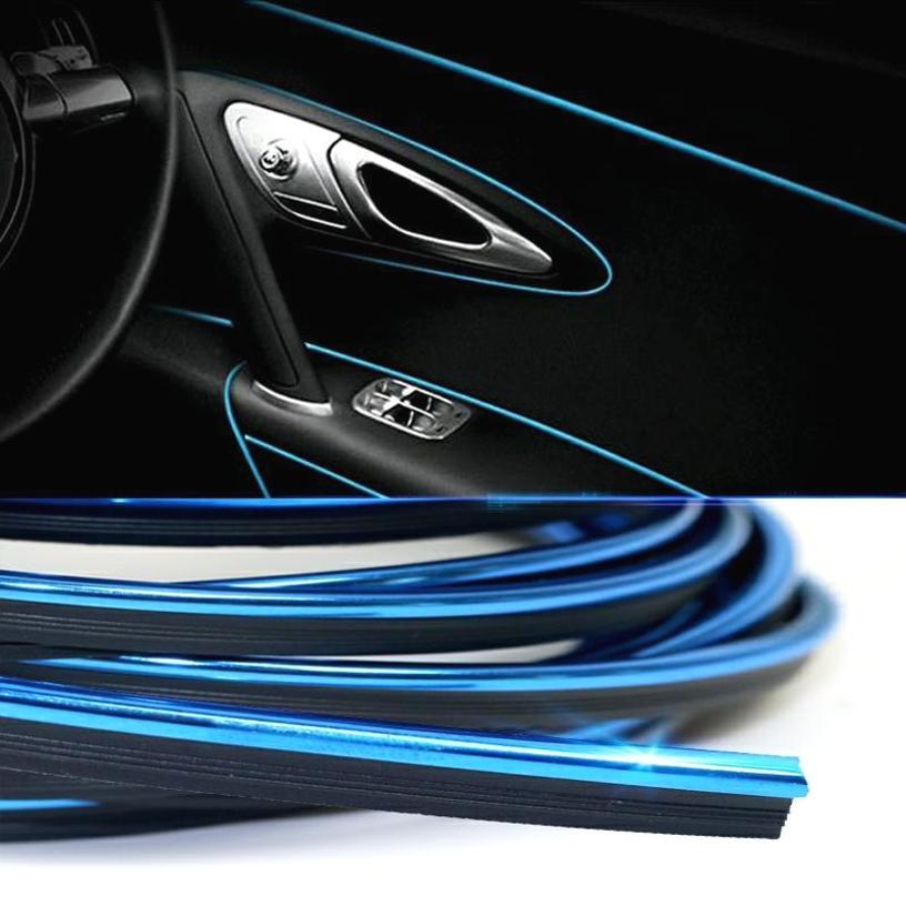 Buy 5M New DIY Car Interior Decor Door Sticker Moulding Styling Strip ...