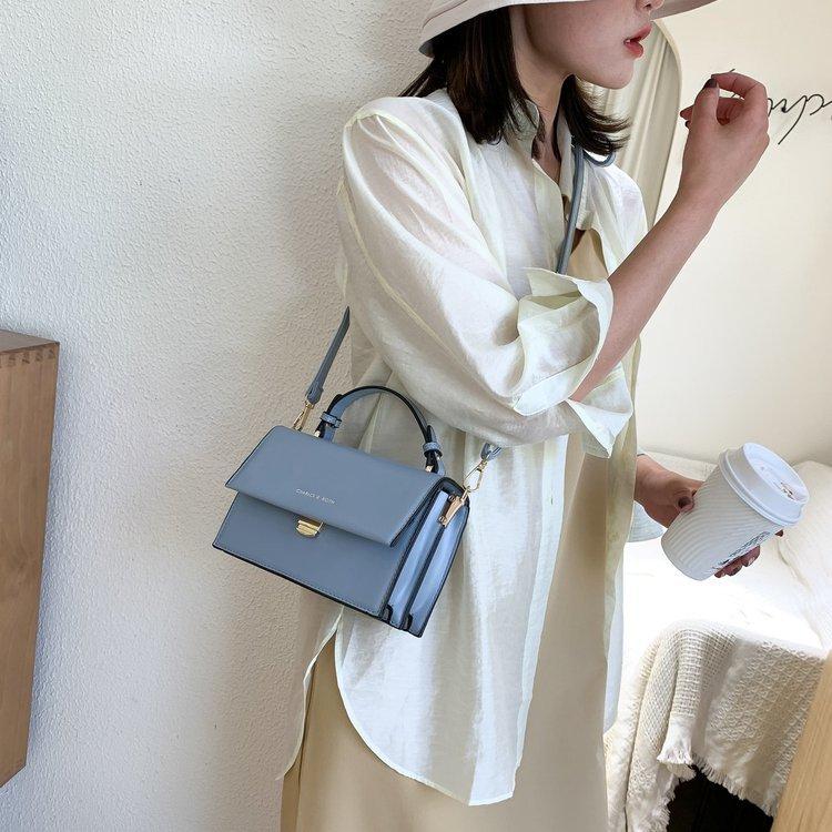 The New Solid Color Bag Casual Fashion Simple Texture Messenger Bag ...