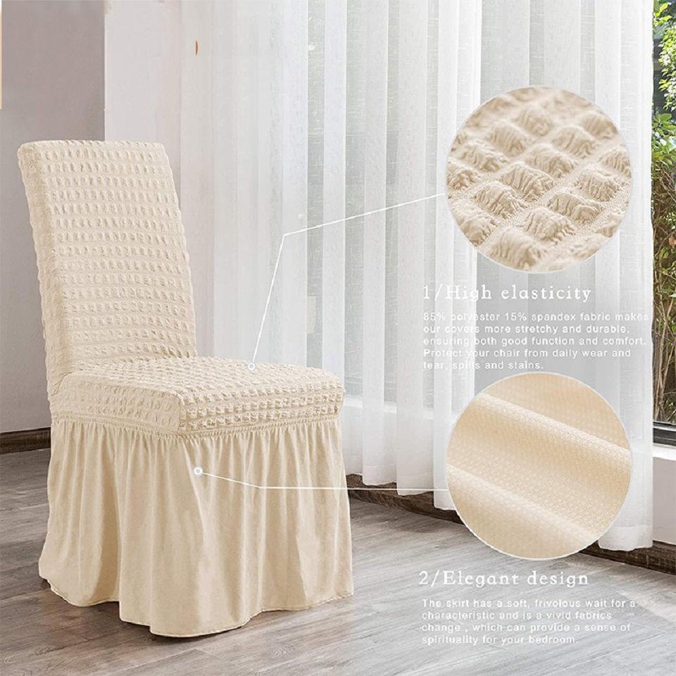 Buy Bubble Lattice Elastic Chair Covers Office Chair Cover With Back ...