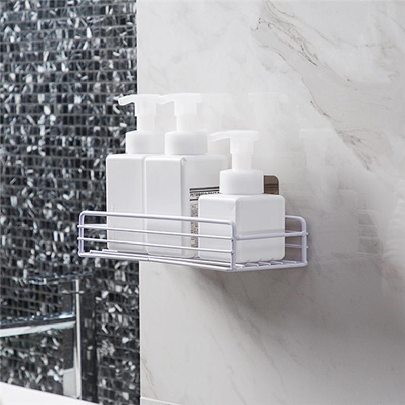 1PC iron bathroom shelf wall hanging shower gel storage rack bathroom ...