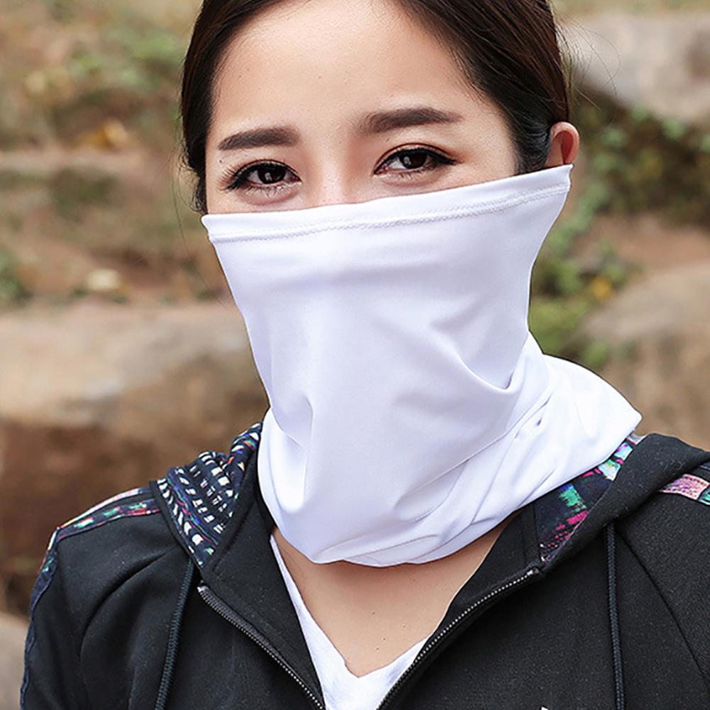 Buy Color Solid Dust Outdoor Cycling Face Cover Sun Protection Mask ...