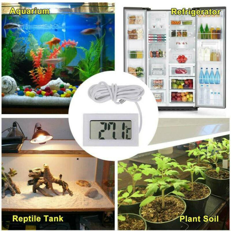 Buy Waterproof Probe Thermometer Hygrometer Digital LCD Freezer Fridge ...