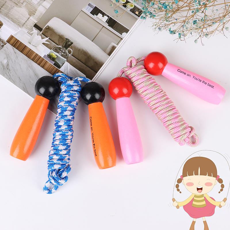2.8M Jump Ropes Wood Handle Outdoor Sport Bodybuilding Fitness Skipping ...