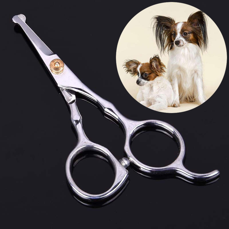 13.5cm Pet Dog Safety Rounded Tips Scissor Kits Grooming Thinning ...