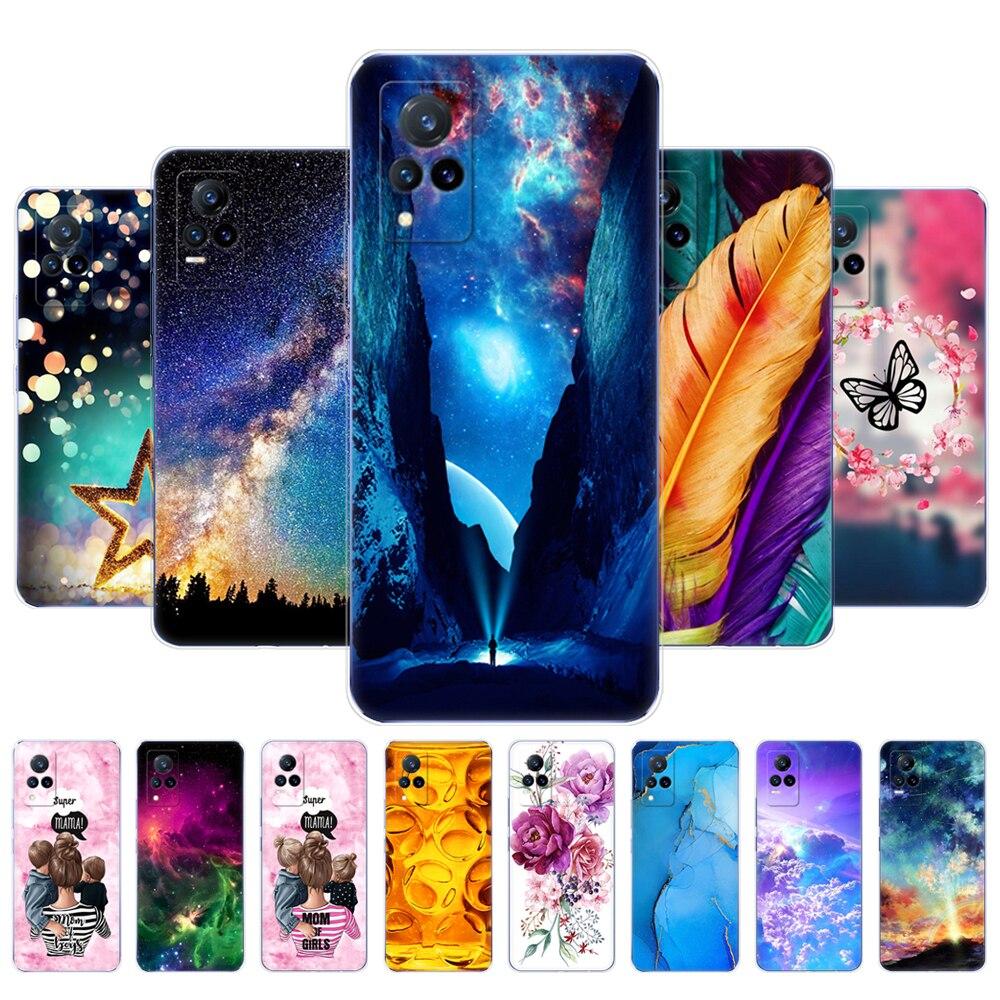 Voor Vivo V21 Case Voor Vivo V21e 4G Soft Case Silicon Back Cover Phone ...