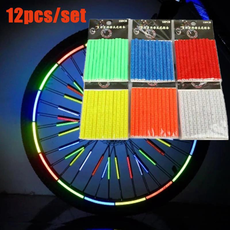 Buy Outdoor Bicycle Spokes Safety Warning Light Bike Strip Reflector ...