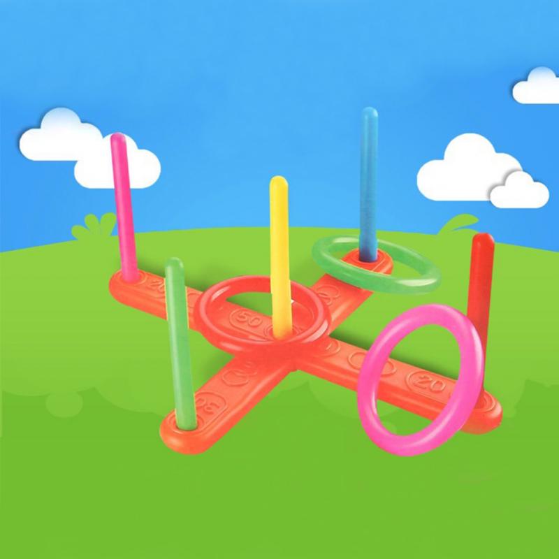 Cheap Kids Fun Game Classic Toys Baby Stacking Rings Children Ring Toss ...