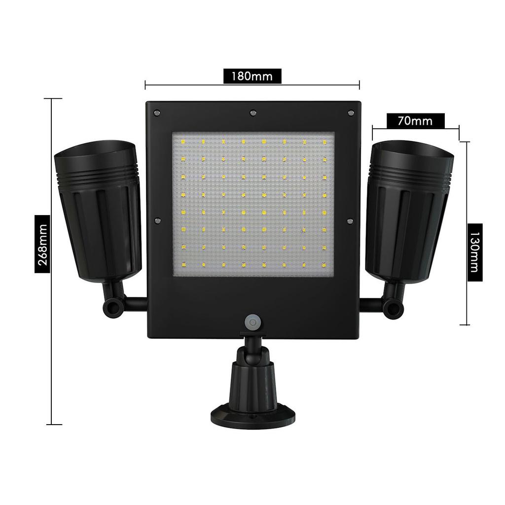 Buy 64LED Solar Light Outdoor Solar Lamp Wall Light Waterproof Solar ...