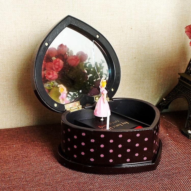 Buy 4 Colors Girl Music Box Children Musical Jewelry Box Heart-shaped ...