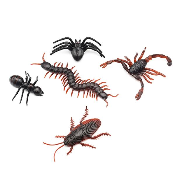 50pcs Realistic Bugs Fake Insects Simulation Creepy Plastic Fake ...