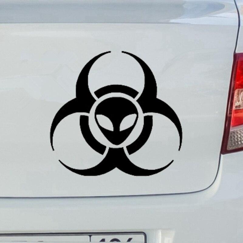 Buy HZX1245 Alien Biohazard Symbol car sticker funny Vinyl Decals ...