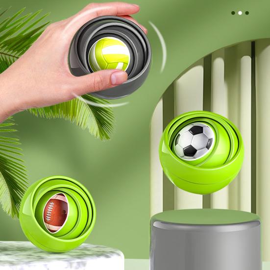 Cheap EDC Multi-layer Rotation 3D Gyro Spinner Relieve Boredom Football ...
