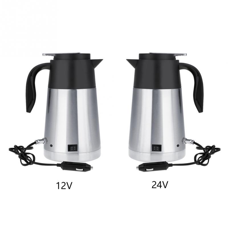 Buy 12V/24V 1300ml Stainless Steel Car Truck Travel Electric Kettle Pot ...