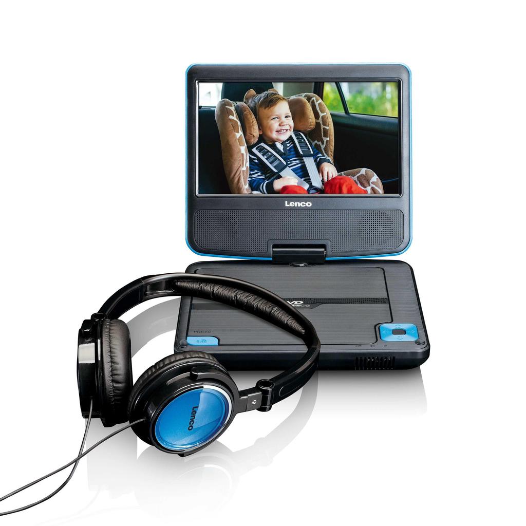 Buy Lenco dvp-710 portable dvd player 7" noir, bleu - lecteurs dvd/blu ...