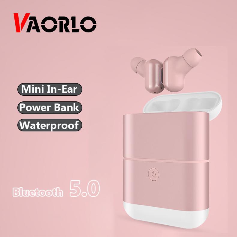 Buy VAORLO TWS 5.0 Wireless Earbuds Bluetooth Headset Earphones Mini In-Ear Handsfreee with ...