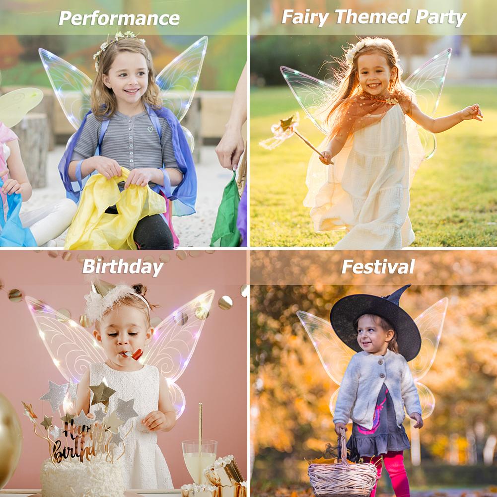 Cheap Girls Angel Wings Performance Props Wearable Wings Decoration ...